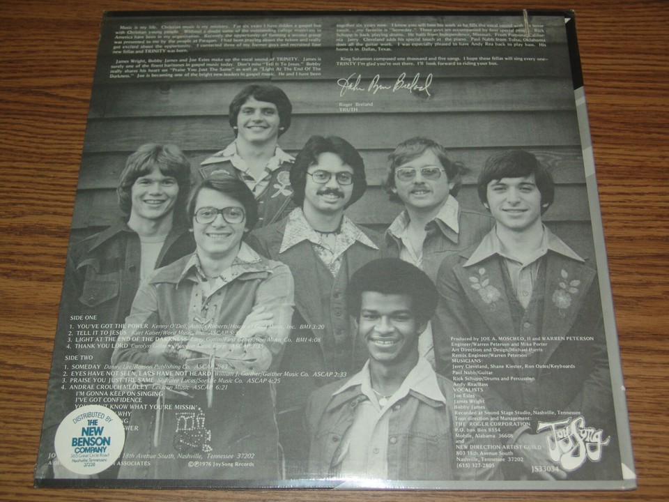 TRINITY - III (3) - Formed by Roger Breland of Truth - ULTRA RARE 1976 ...