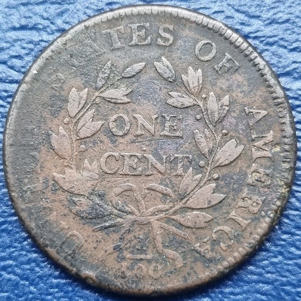 1801 Draped Bust Large Cent 1c Early Copper Coin Better Grade VF+ ...