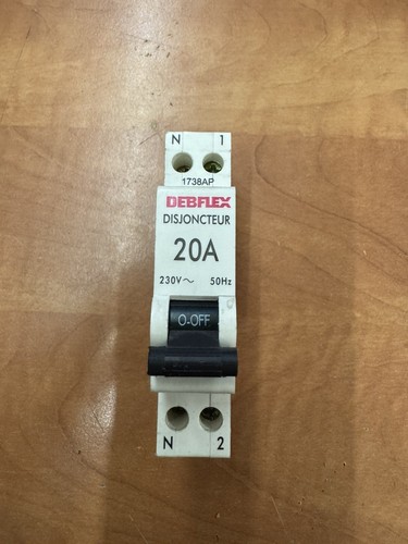 Disjoncteur DebFlex DP20 20A 230V 50Hz Occasion | eBay