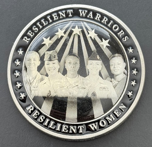Resilient Warriors Resilient Women Military Challenge Coin Token Medal ...