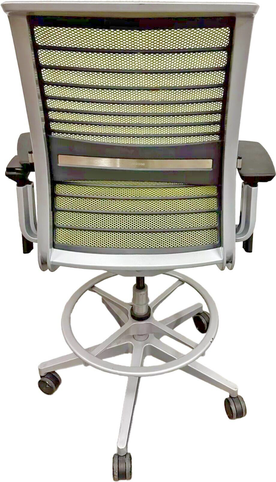 Steelcase think V2 Stool Green Back/Gray Seat (Rare Color) | eBay