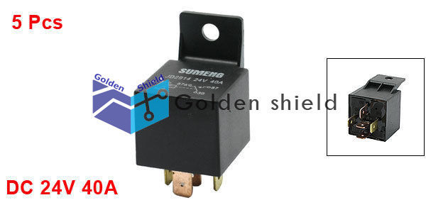 5Pcs JD2914 1NO 1NC SPDT 5 Pins Male Automotive Truck Car Relay DC 24V ...