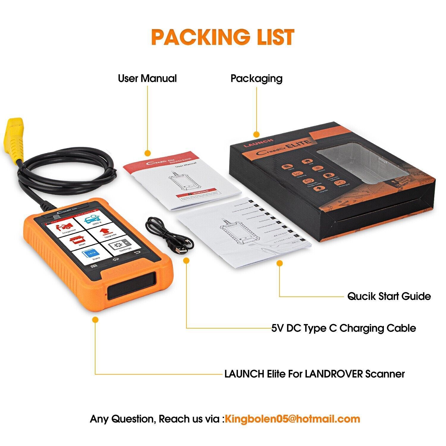 LAUNCH Creader Elite OBD2 Diagnosegerät Profi KFZ Scanner Für Land ...