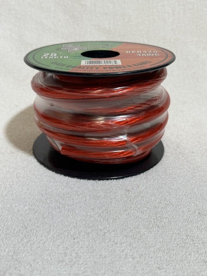Pyramid power supply 25' LENGTH RPR425 4AWG HIGH QUALITY POWER CABLE | eBay