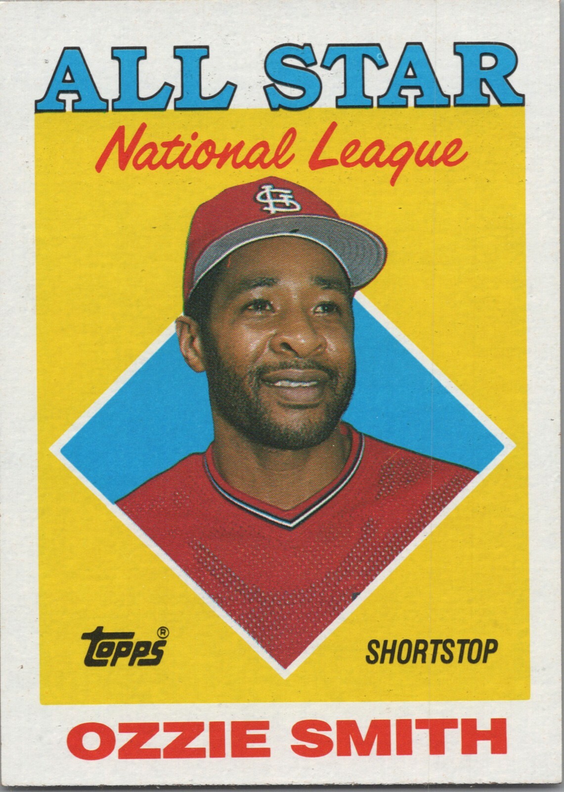 Ozzie Smith All Star National League 1988 Topps Baseball Card #400 St. Louis Car | eBay