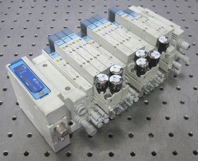 C201596 SMC Valve Manifold (15) SY3300 Solenoids, EX260-SIL1 IO-Link ...