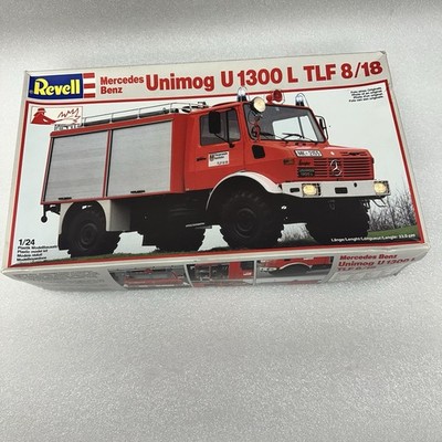 Vintage 80s Revell Mercedes- Benz Unimog Fire Truck MODEL KIT #7451 1: ...