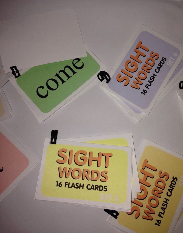 Sight Word - Flash Card Sets | eBay