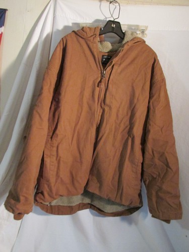 Lakin & McKey Mens SZ 2XL/R BROWN HOODED WINTER COAT PREOWNED LITE WEAR ...
