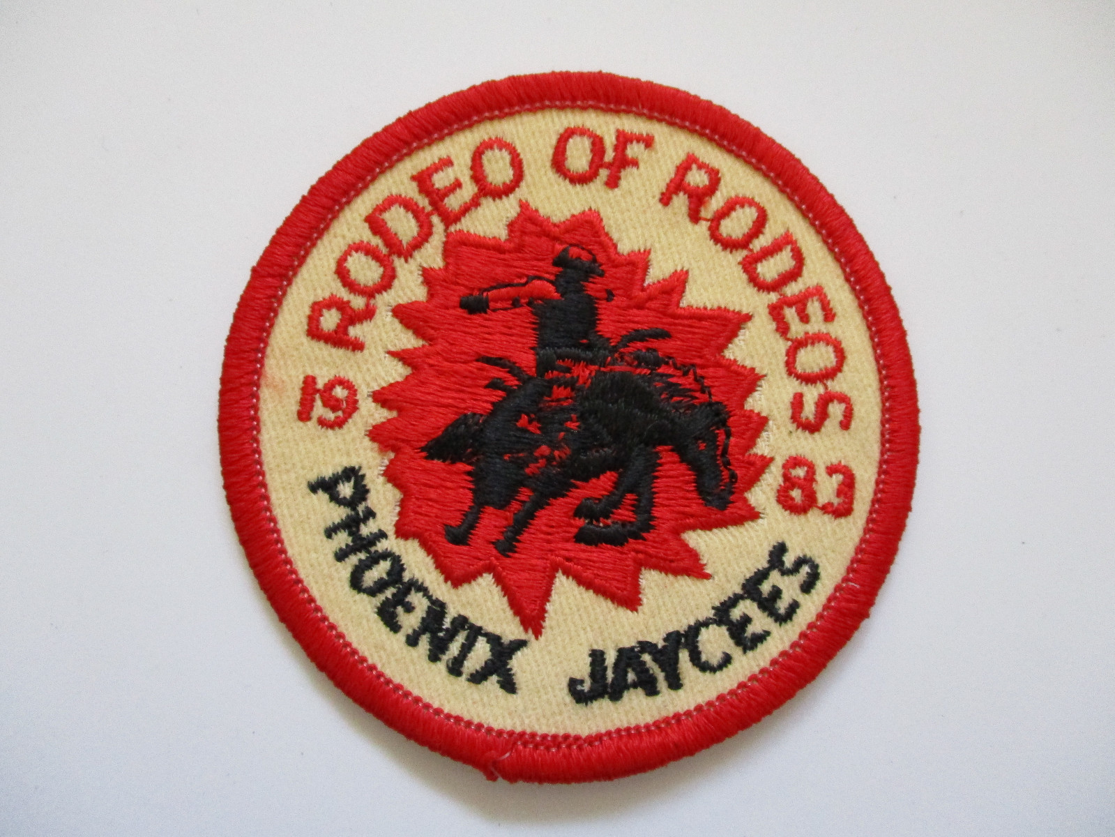 vintage 1983 Rodeo of Rodeos Phoenix Jaycees Cowboy Bronco Souvenir ...