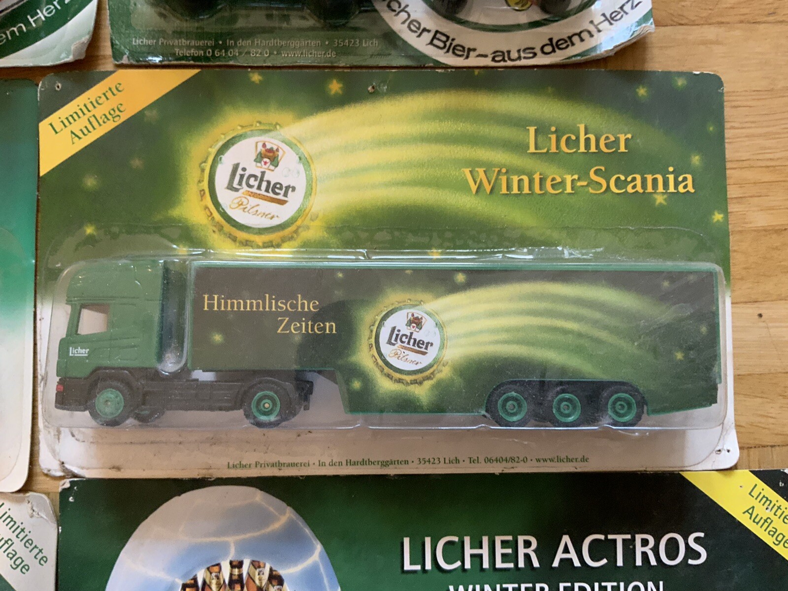 Licher German Beer Truck Model Gift Lot Of 9 Limited Editions ...