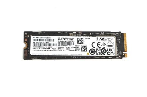 Samsung 256GB PM9A1 Gen4x4 M.2 PCIe NVMe SSD PN MZVL2256HCHQ - HP ...