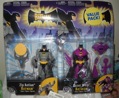 #9946 NRFC Mattel Target Stores Zip Action & Razor Whip Batman Value ...