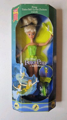 Flying Tinker Bell Walt Disney 1993 Peter Pan Doll NEW in BOX | eBay
