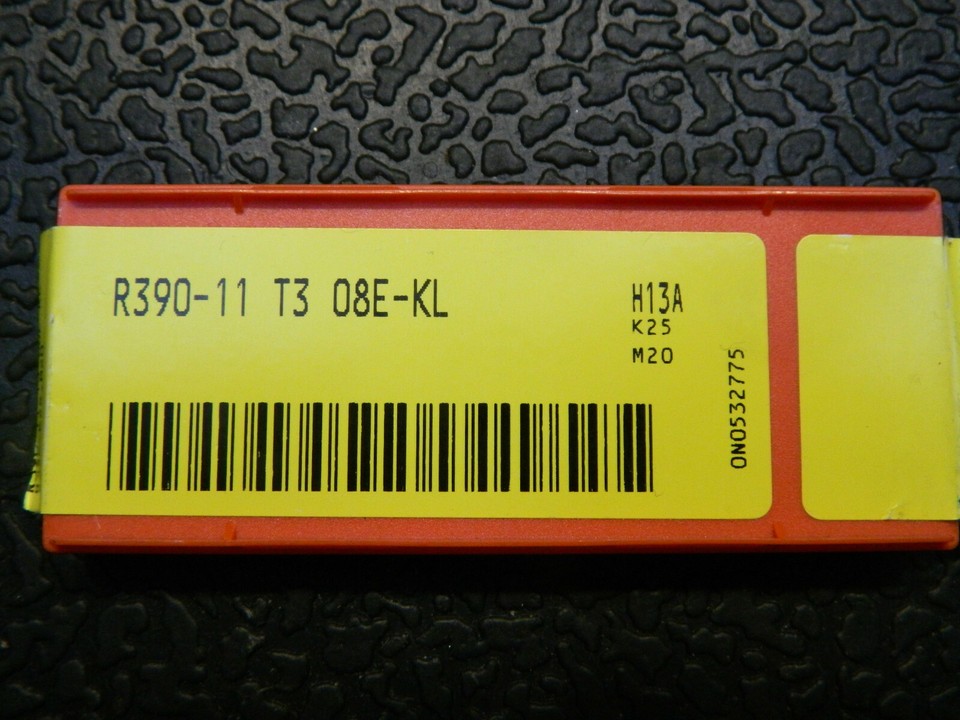 9x Wendeplatten Sandvik R390-11 T3 08M-PM Carbide Inserts Schneidplatte ...