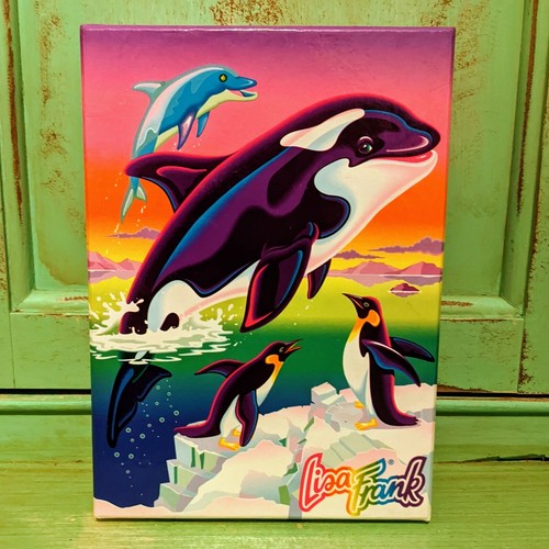 Vintage Lisa Frank Max Splash Whale Orca Dolphin Penguins Stationery ...