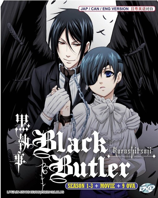 Black Butler Kuroshitsuji DVD Complete Series Season 1-3 Movie 9 OVA ...