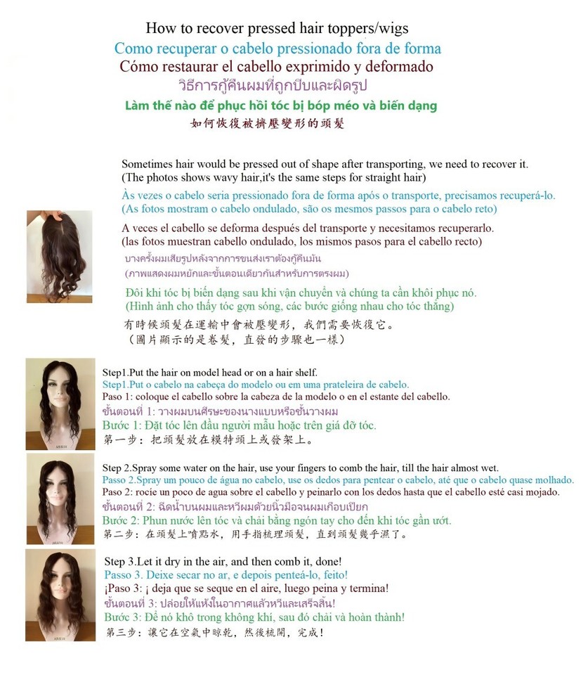 3.5"x4"Thin Swiss 100% human hair wavy hair topper With/No Fringe for ...