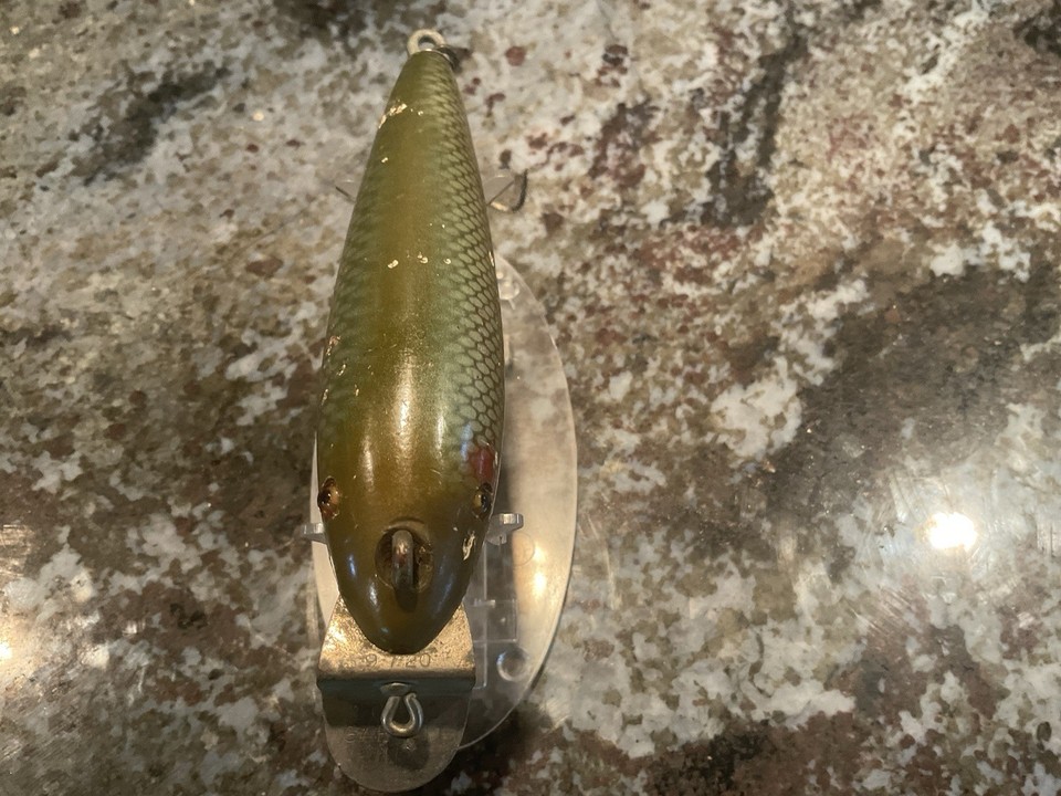 Vintage Musky Creek Chub Minnow Fishing Lure HUGE Tackle Box Bait Pike ...