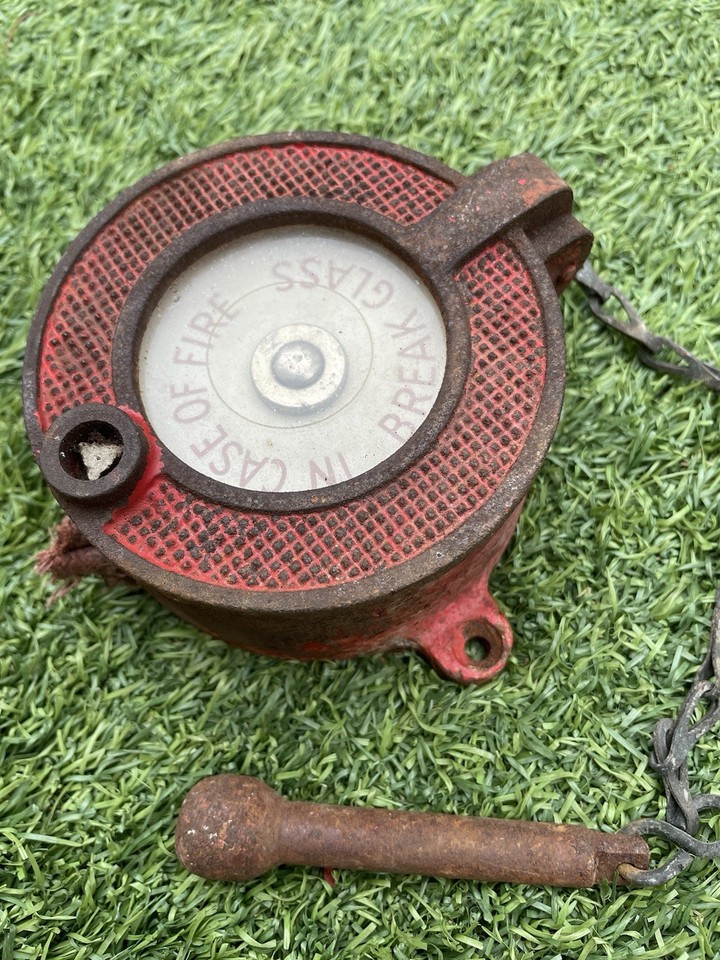 Vintage GEC Fire Alarm Call Point, Bell Push Button, Break The Glass ...