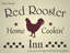 STENCIL Red Rooster Inn Home Cooking Check Border Kitchen Farmhouse DIY ...