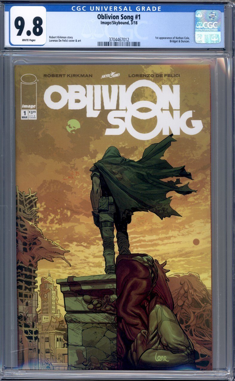 Oblivion Song #1 1st Appearance of Nathan Cole, Bridget & Duncan CGC 9. ...