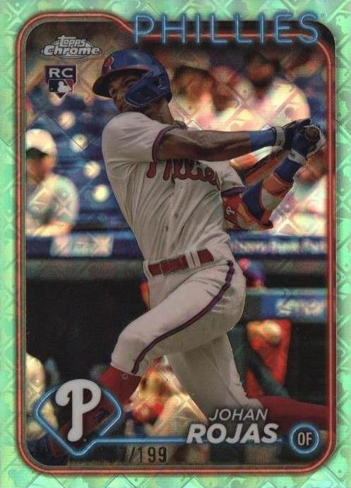 2024 Topps Chrome Logofractor Edition - Johan Rojas #273 Aqua Refractor ...