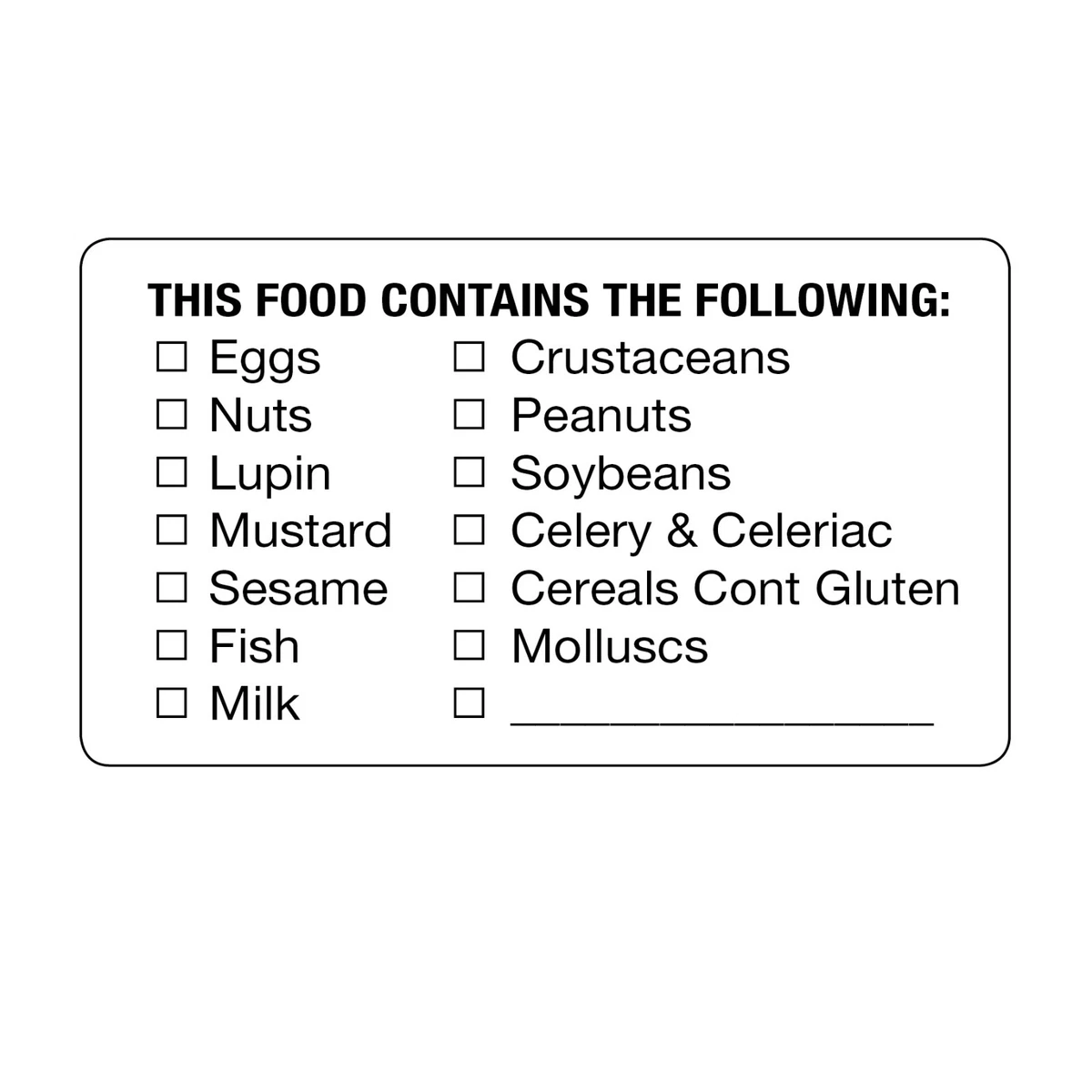Food Allergy Stickers