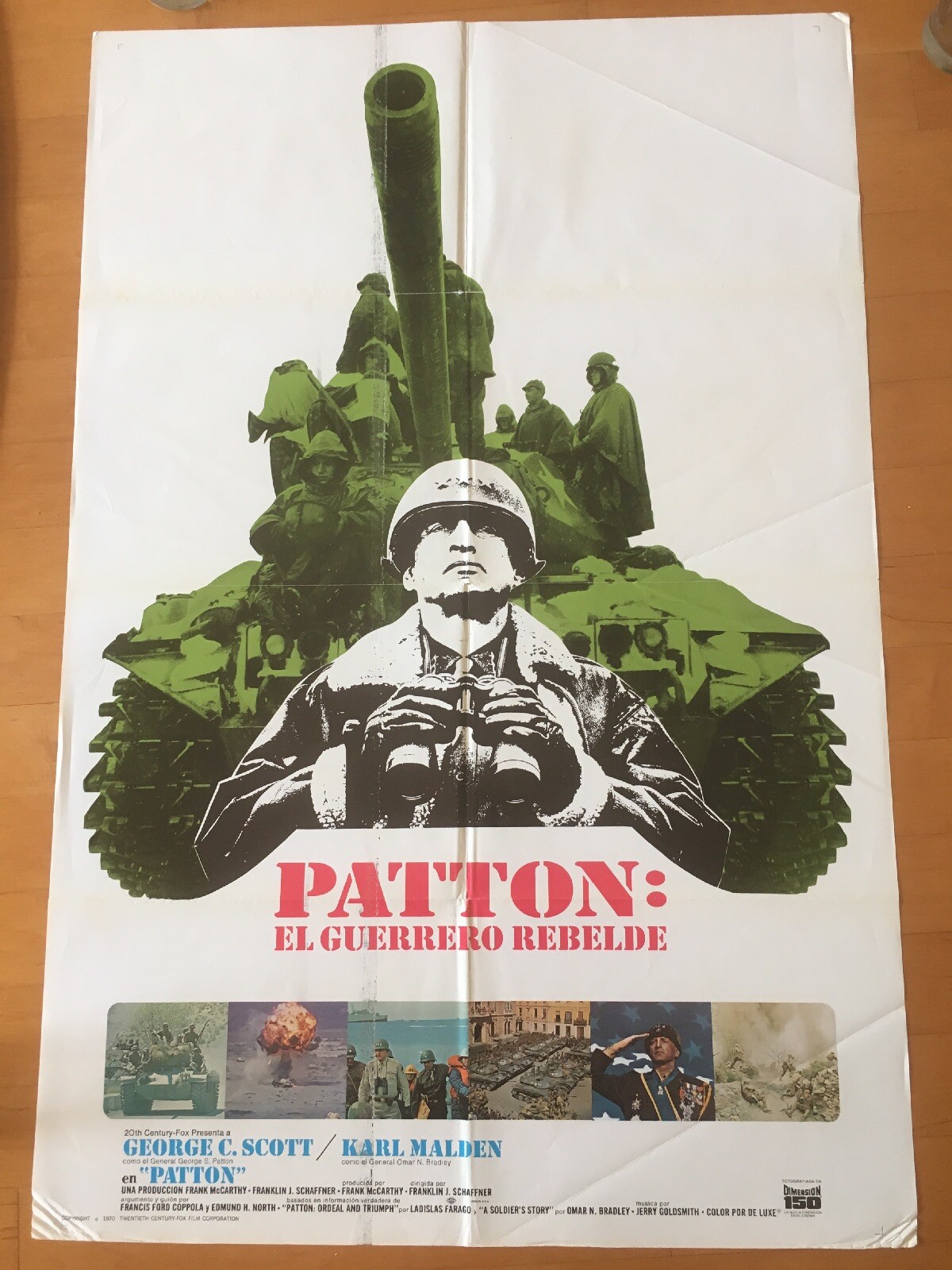 Patton: A Salute To A Rebel Original One Sheet Movie Poster 1970 | eBay