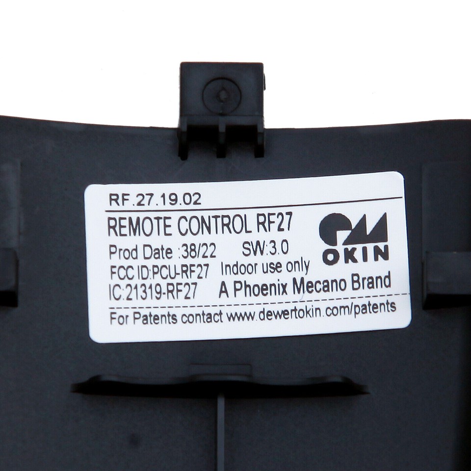 GhostBed Remote Okin RF.27.19.02 Adjustable Bed Hand Control ...