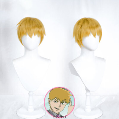 Mob Psycho 100、Reigen Arataka Anime Role Play Wigs Men's Short Hair ...