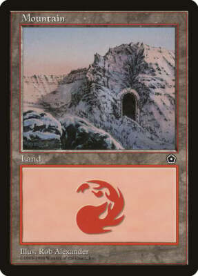 Mountain (C) Portal Second Age PLD Basic Land MAGIC GATHERING CARD ...