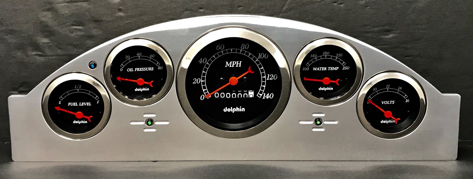 1957 Ford Car 5 Gauge Dash Panel Insert Cluster Set Billet Aluminum ...