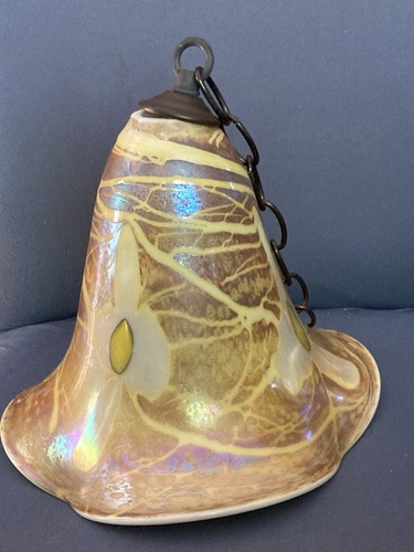 Stephen Fellerman Iridescent Art Glass lamp Signed | eBay