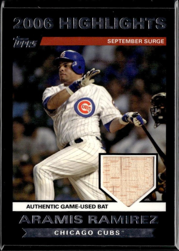 2007 Topps #HRAR Aramis Ramirez Highlights Relics Game-Used Bat Chicago ...