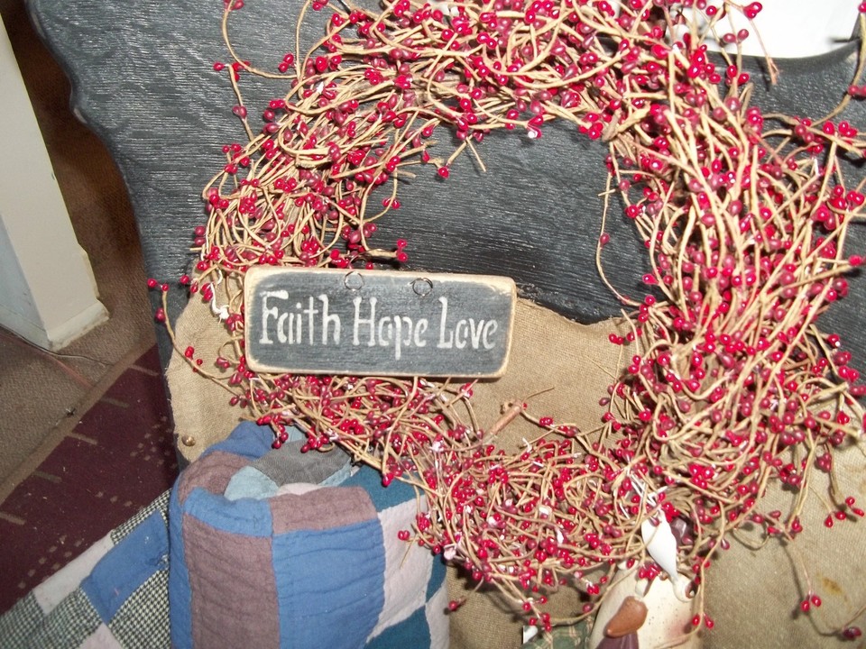 Primitive Custom Wood Wall Hanging Decor Signs for Wreath and Grapevine ...