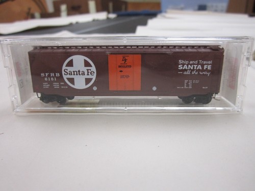 Micro-Trains N Scale #32050/4 Santa Fe R.R. 50' Standard Box Car RD ...