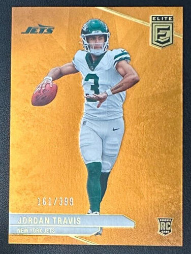 2024 Donruss Elite Football JORDAN TRAVIS Rookie Orange/ 399 (New York ...