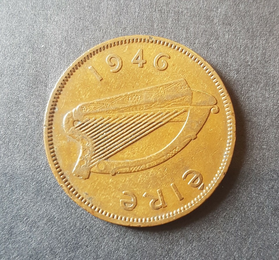 Old Irish Half Penny 1/2d Coin 1946 | eBay