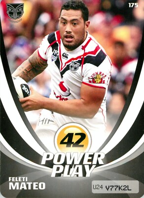 2013 NEW ZEALAND WARRIORS NRL Card FELETI MATEO Power Play | eBay Australia