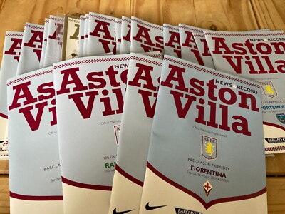 Aston Villa programmes 2005/06 2006/07 2007/08 2008/09 2009/10 League ...
