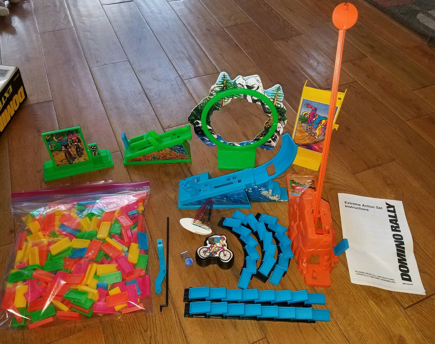 Domino Rally Extreme Action Set #9510 by Pressman, Almost Complete | eBay