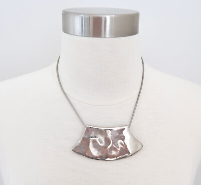 Hammered mod pendant necklace | eBay