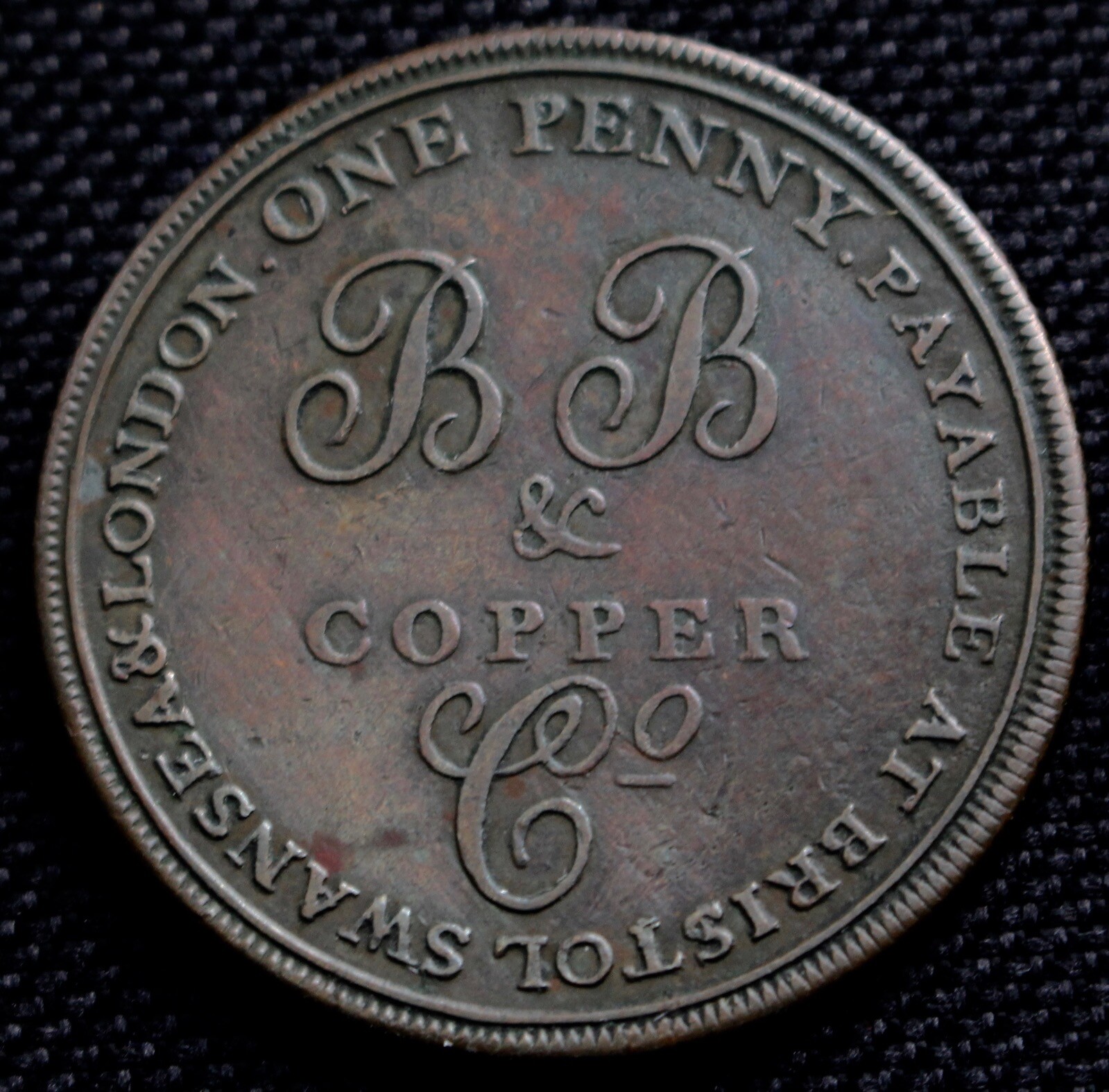 1811 UK - BB & COPPER CO./BRISTOL SWANSEA LONDON ONE PENNY - COPPER | eBay
