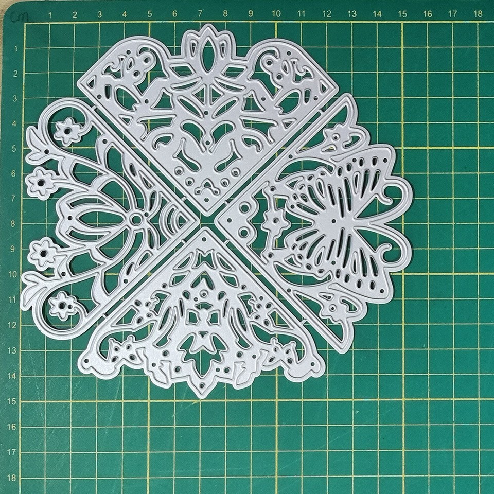 Lace Corner Metal Cutting Dies Scrapbook Paper Craft Mould Blade Punch ...