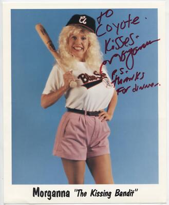 Morganna Roberts The Kissing Bandit Actress Autographed 8x10 Photo w ...
