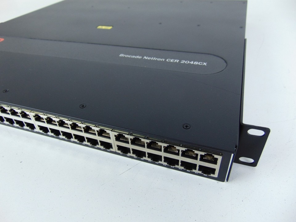 Brocade NetIron CER 2048CX NI-CER-2048CX-RT-AC with: RT_SCALE, ADV_SVCS ...