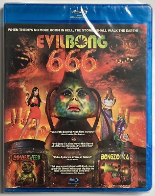 SEALED Evil Bong 666 (Blu-ray, 2017) Horror Creature Feature Stoner ...