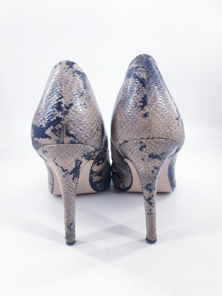 Faith size 6 (39) brown faux snakeskin leather stiletto heel court ...