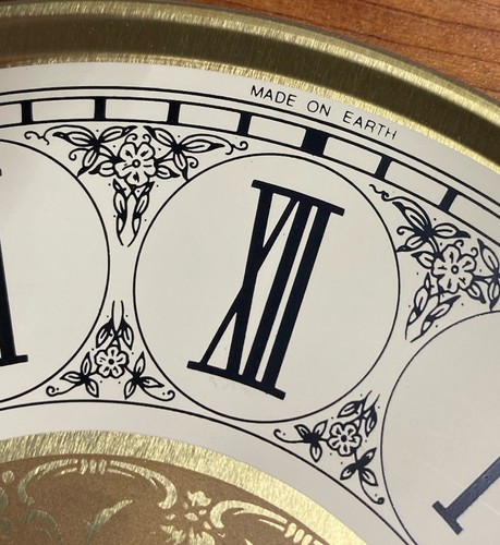 Vintage Corner Wall Clock W/Shelf Quartz Made on Earth Tested Works ...